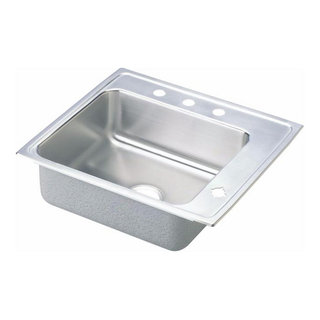Elkay 19 1/2" Bowl Drop In Stainless Steel Classroom Kitchen Sink ...