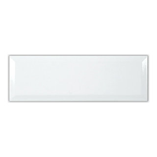 Metro Blanco Atrico Bright Bevelled 4x12 Ceramic Tile, 4x12 ...