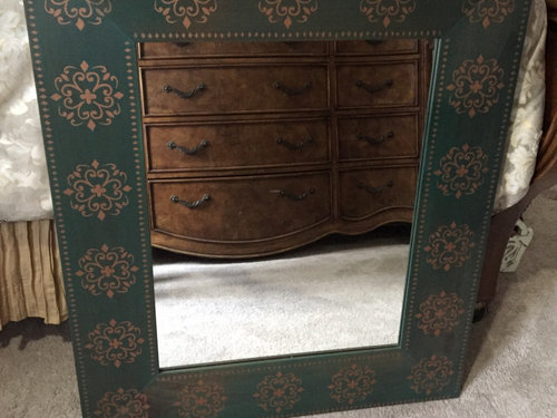 how to change color of mirror frame
