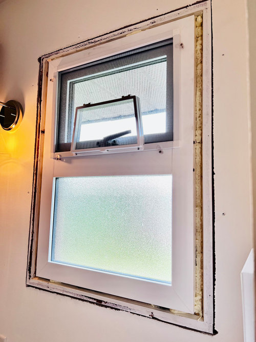 Finish carpentry help how to trim reno bath windows flush w/drywall.