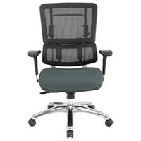 Vertical Black Mesh Back Chair in Gray Fabric Mesh - Contemporary ...