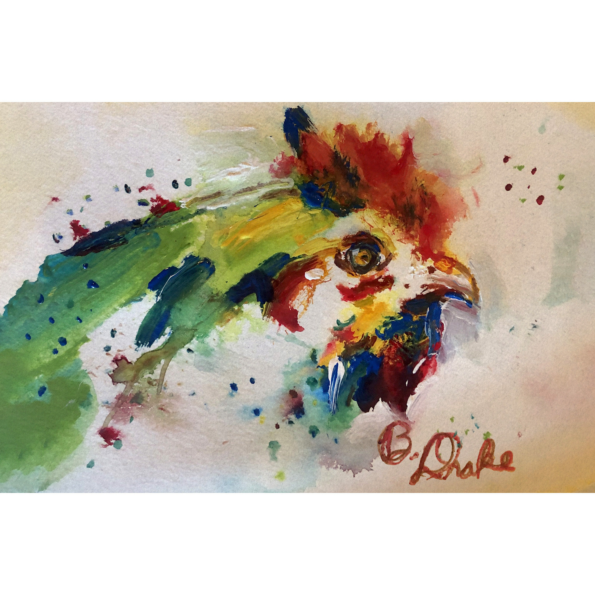 Betsy Drake Chicken Portrait Door Mat 30x50, 50 inches - Farmhouse ...