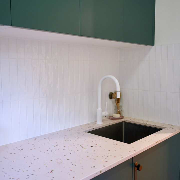 75 Beautiful Kitchen with Terrazzo Benchtops Ideas & Designs - January ...