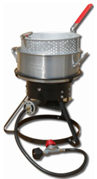 King Kooker® 1217 Cooker Package 12" with 10-Qt Aluminum Fry Pan ...