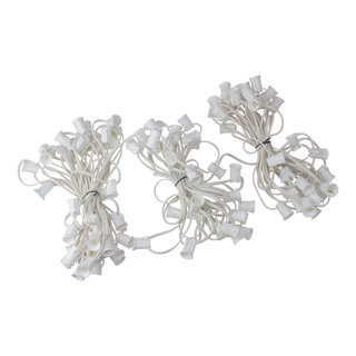 100' Commercial C9 Christmas Light Socket Set 12" Spacing 18 Gauge ...