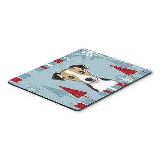 Winter Holiday Jack Russell Terrier Mouse Pad, Hot Pad/Trivet ...