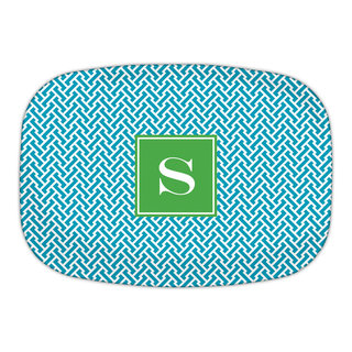 Melamine Platter Stella Single Initial - Contemporary - Serving Dishes ...