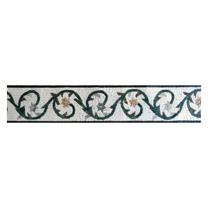 Fish Border Mosaic - Beach Style - Accent Trim And Border Tile - by ...