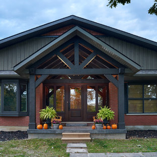75 Beautiful Split-Level Brick Exterior Home Pictures & Ideas | Houzz