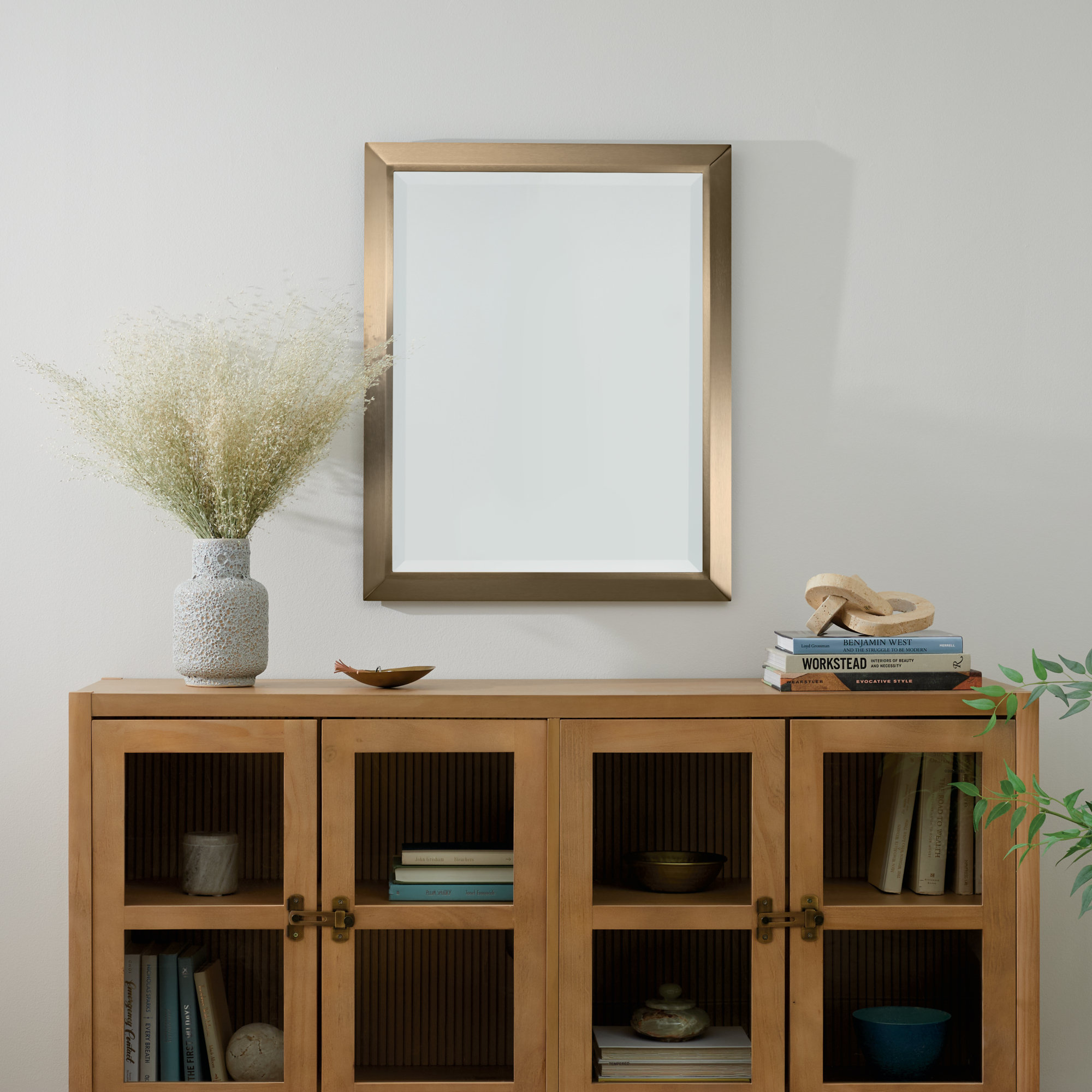 24" Rectangular Mirror, Champagne Bronze - Contemporary - Wall Mirrors ...