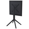 Sky Square Folding Table 24 inch Black - Contemporary - Outdoor Dining ...