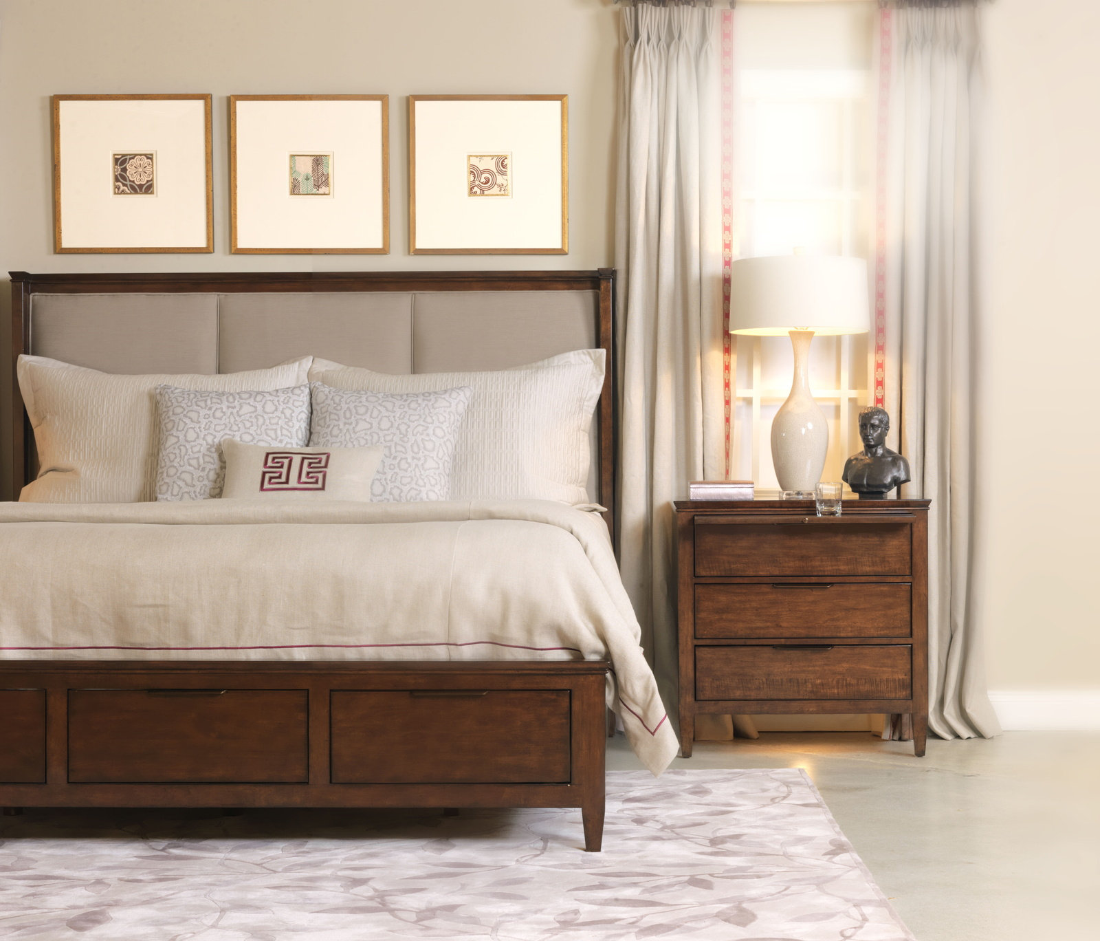 Kincaid Elise Solid Wood Spectrum Queen Storage Bed, Amaretto, Queen ...