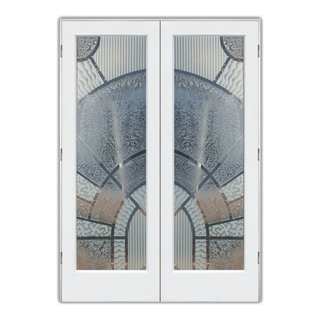 Interior Doors - Matrix Arcs Frosted Glass Design - 28" x 80 ...