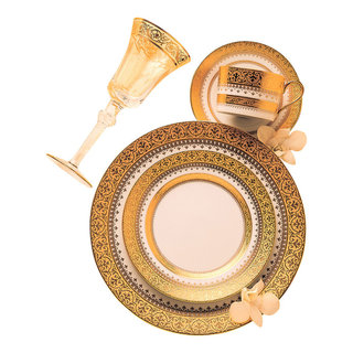 Imperial 5-Piece Place Setting, Gold - Traditional - Dinnerware Sets ...