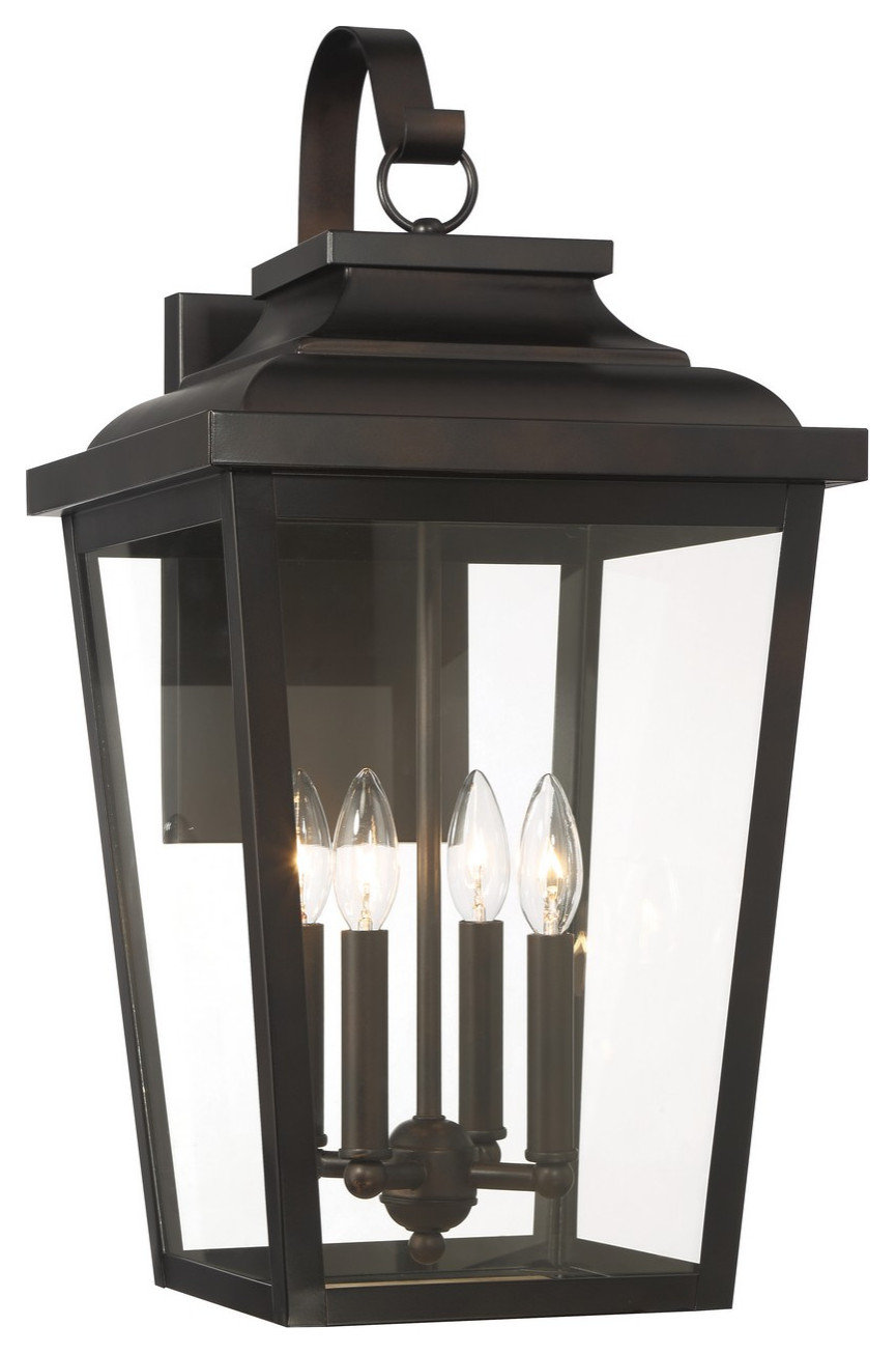 Irvington Manor Four Light Wall Mount, Chelesa Bronze - Transitional ...