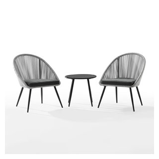 Aspen 3Pc Outdoor Rope Chair Set - Beach Style - Outdoor Lounge Sets ...