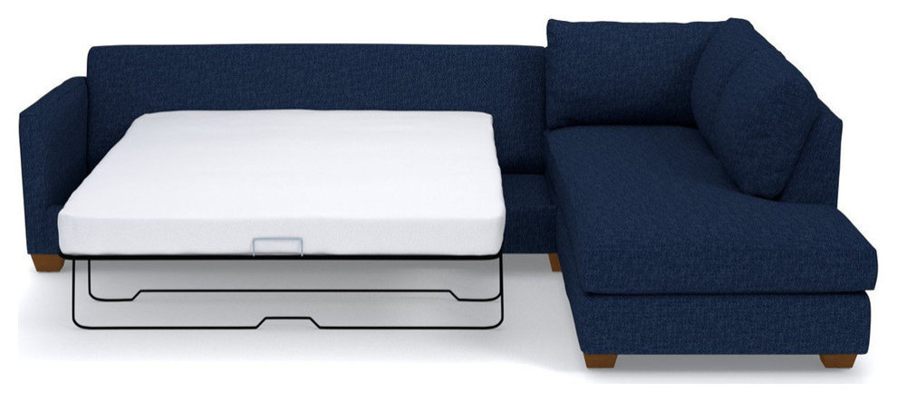 Apt2B Tuxedo 2-Piece Sectional Sleeper Sofa, Sprite, Chaise on Left ...