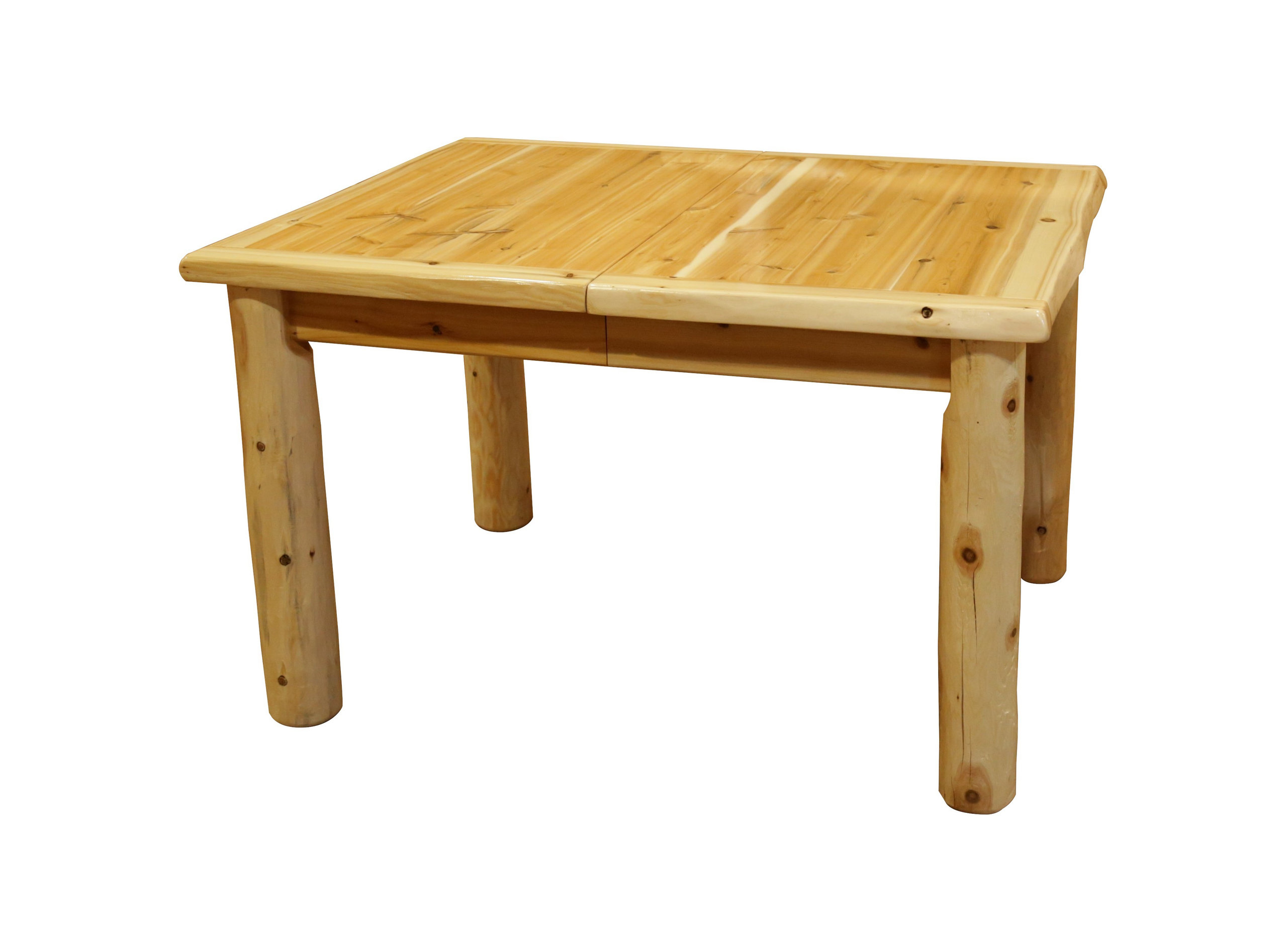 White Cedar Log Extension Table, 2-Leaf 42
