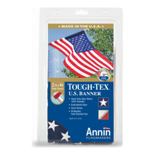 Annin Flagmakers 605003 Polyester Tough Tex US Banner, 2.5' x 4', 2.5 ...