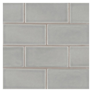 Morning Fog Handcrafted Glazed, Sample - Traditional - Wall And Floor ...