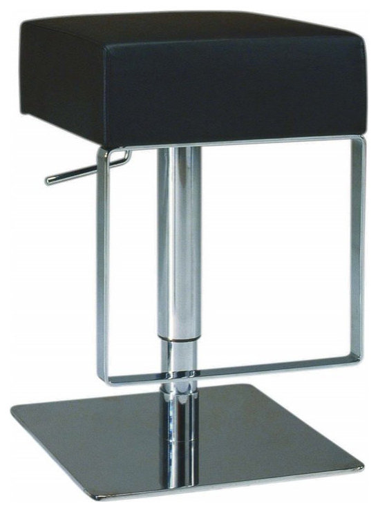 Chintaly Imports 29" Stainless Steel Pneumatic-Adjustable Swivel Stool ...