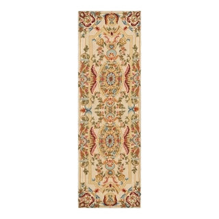 Safavieh Savonnerie Runner Rug in Sage / Beige - Victorian - Hall And ...