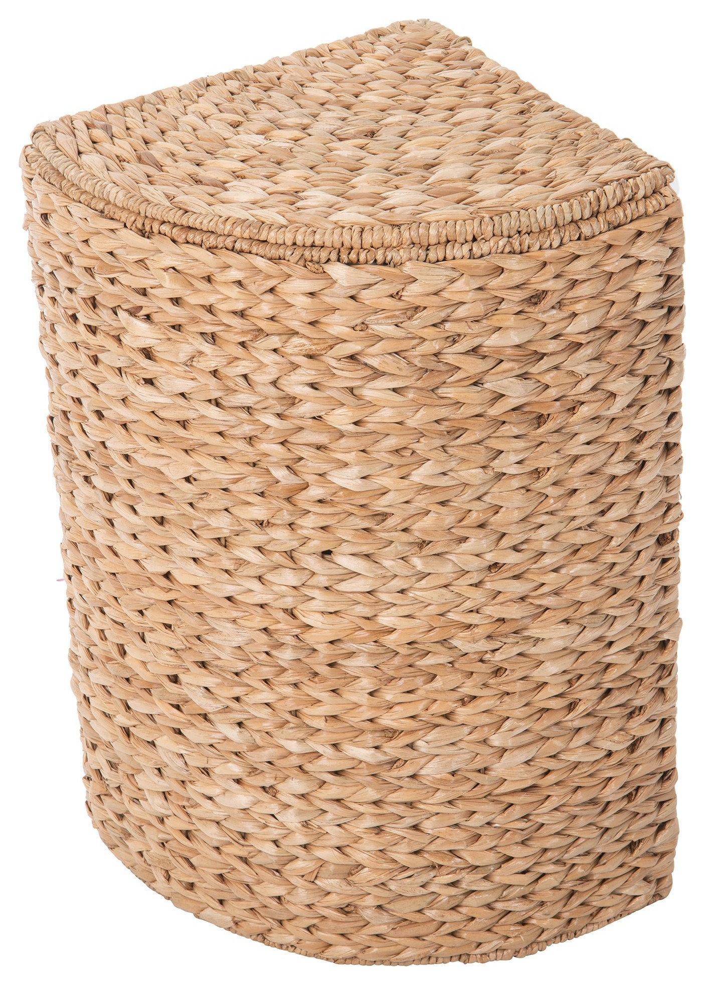 Pie Shaped Sea Grass Hamper WithLiner, Natural - Beach Style - Hampers ...