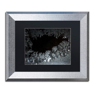 Kurt Shaffer 'Window Frost at Night 2' Art, 14"x11 - Contemporary ...