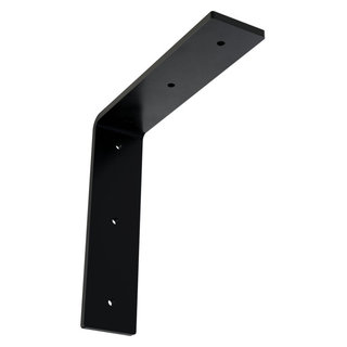 2"x20"x20" Hamilton Steel Bracket, Hammered Black, 2Wx8"Dx8"H ...