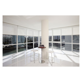 Shade by Jamie: Vertilux Roller Shades - Modern - Living Room - Austin ...