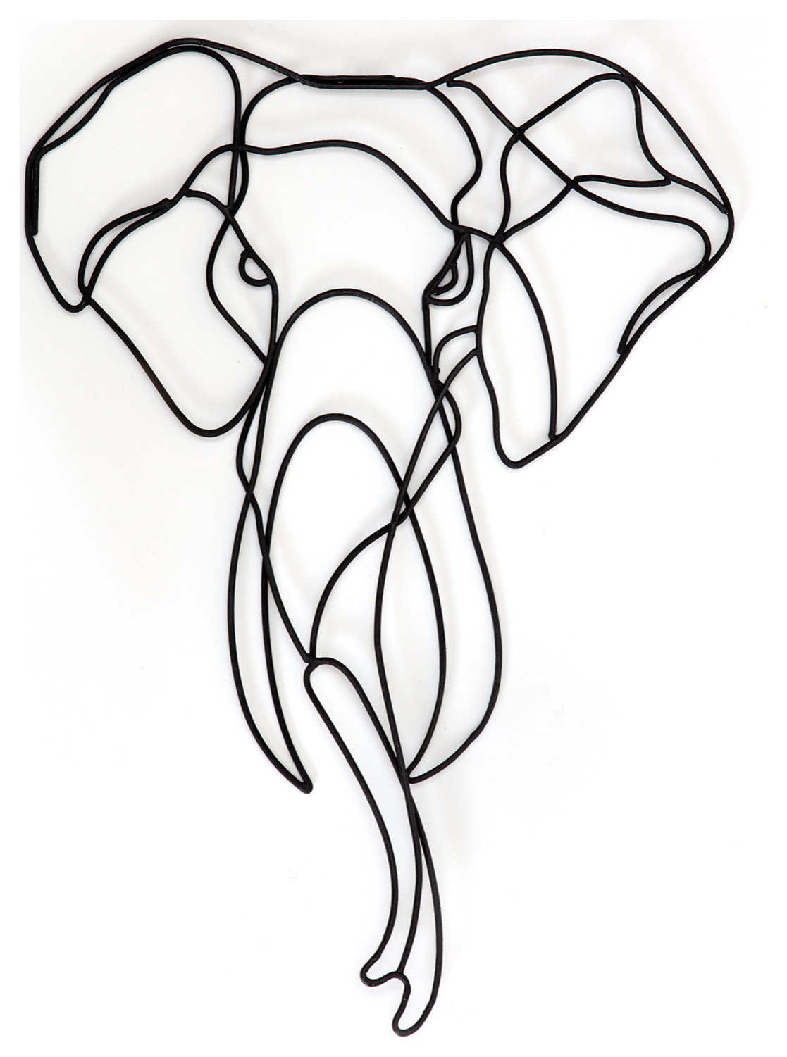 Asha Elephant Metal Wall Art - Contemporary - Metal Wall Art - by ...