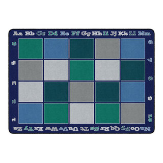 Flagship Carpets FA1852-58FS Sitting Grid Cool, 10'6x13'2 ...