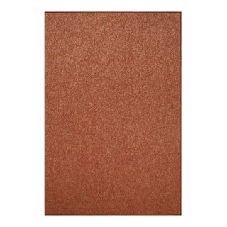 Furnish My Place Rust Solid Color Rug Made In Usa, 3' x 4 ...