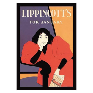 Lippincott's For January 1895, 20" x 30" - Traditional - Prints And ...