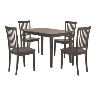 Coaster 5pc Dining Set in Cappuccino 150152 - Transitional - Dining ...