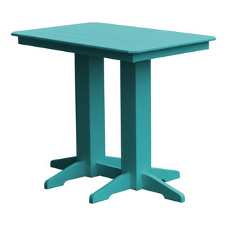 Poly Lumber Rectangular Table, 4 Foot - Contemporary - Outdoor Pub And ...