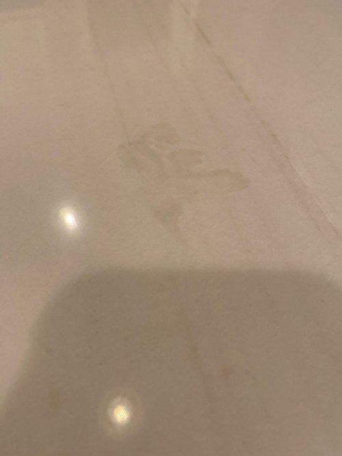 staining on new quartzite counters