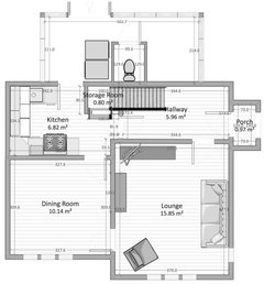 Best layout for family kitchen / dining space in 5.5m x 3.2m room ...