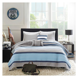 Intelligent Design Peach Skin Printed Quilt Set, Full/Queen ...