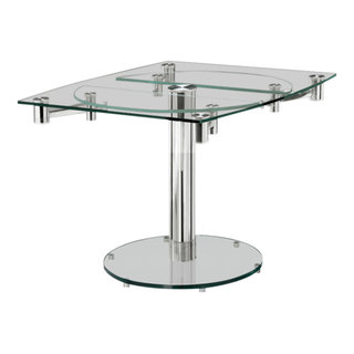 Glass Top Motion Dining Table, Regular - Contemporary - Dining Tables ...