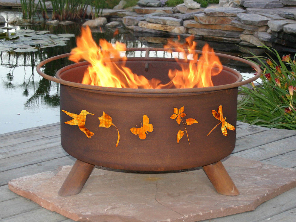 Flower & Garden Fire Pit - Contemporary - Fire Pits - by Patina ...