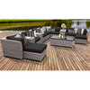 Florence 14 Piece Outdoor Wicker Patio Furniture Set 14a in Black ...