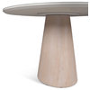 Modern Brazilian Mona Glass Top Round Dining Table - Transitional - Dining Tables - by Urbia | Houzz