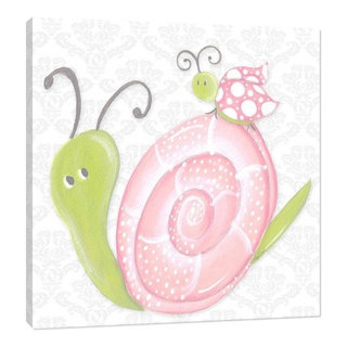Pink Lady Snail Kids Wall Decor - Farmhouse - Kids Wall Decor - by ...
