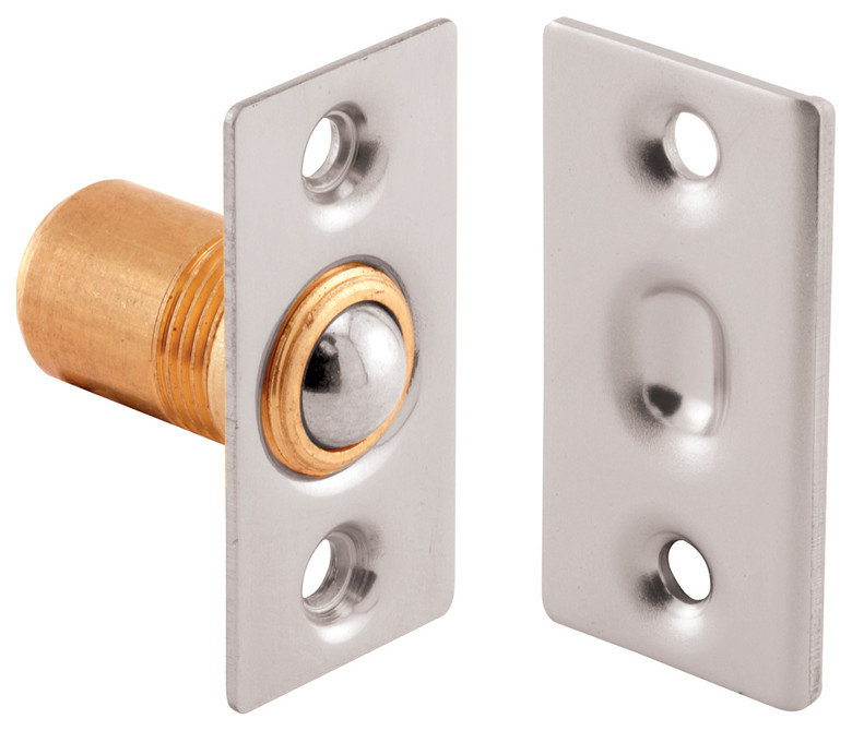 Ball Bullet Catch and Strike, Satin Nickel Finished Solid Brass ...