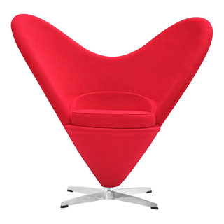 Heart Chair, Red - Contemporary - Armchairs And Accent Chairs - by ...