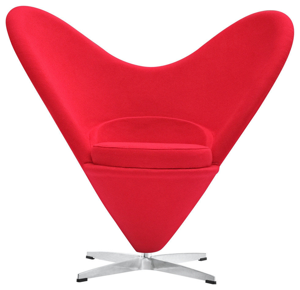 Heart Chair, Red - Contemporary - Armchairs And Accent Chairs - by ...