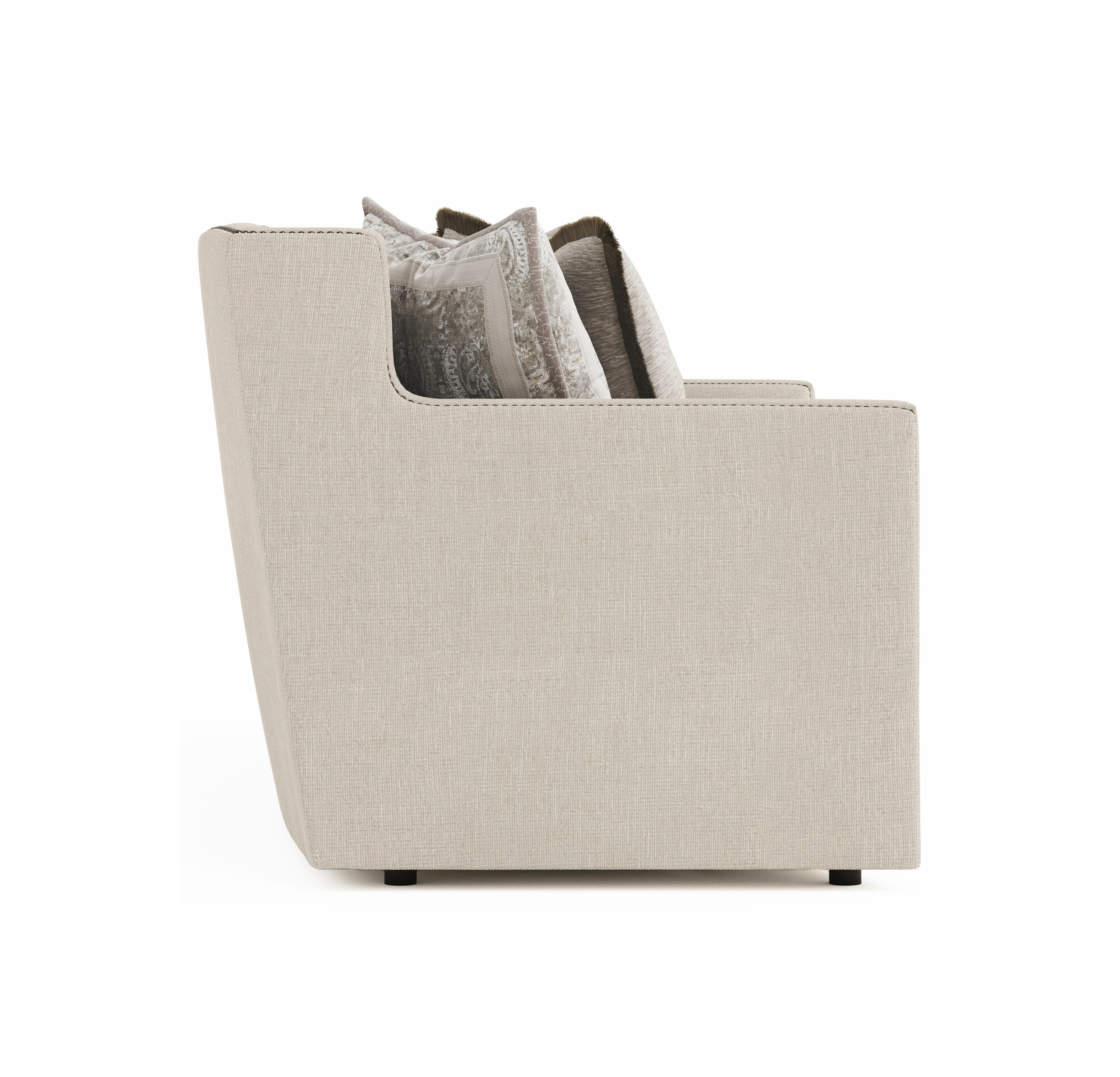 Bernhardt Candace Cream Sofa (89"), 89"W x 43"D x 34.5"H - Transitional ...