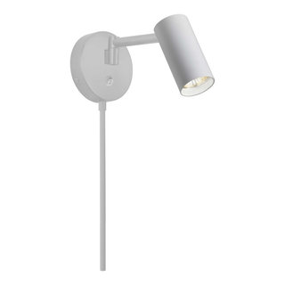 Stanly Contemporary 1 Light Matte White Metal Wall, Task - Transitional ...