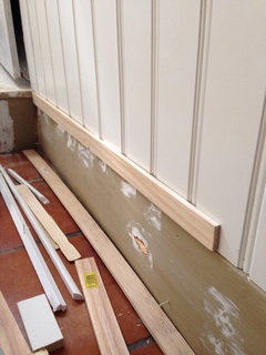 old house... new baseboards